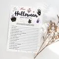 Black and Purple Halloween Most Likely To Questions | Printable Game