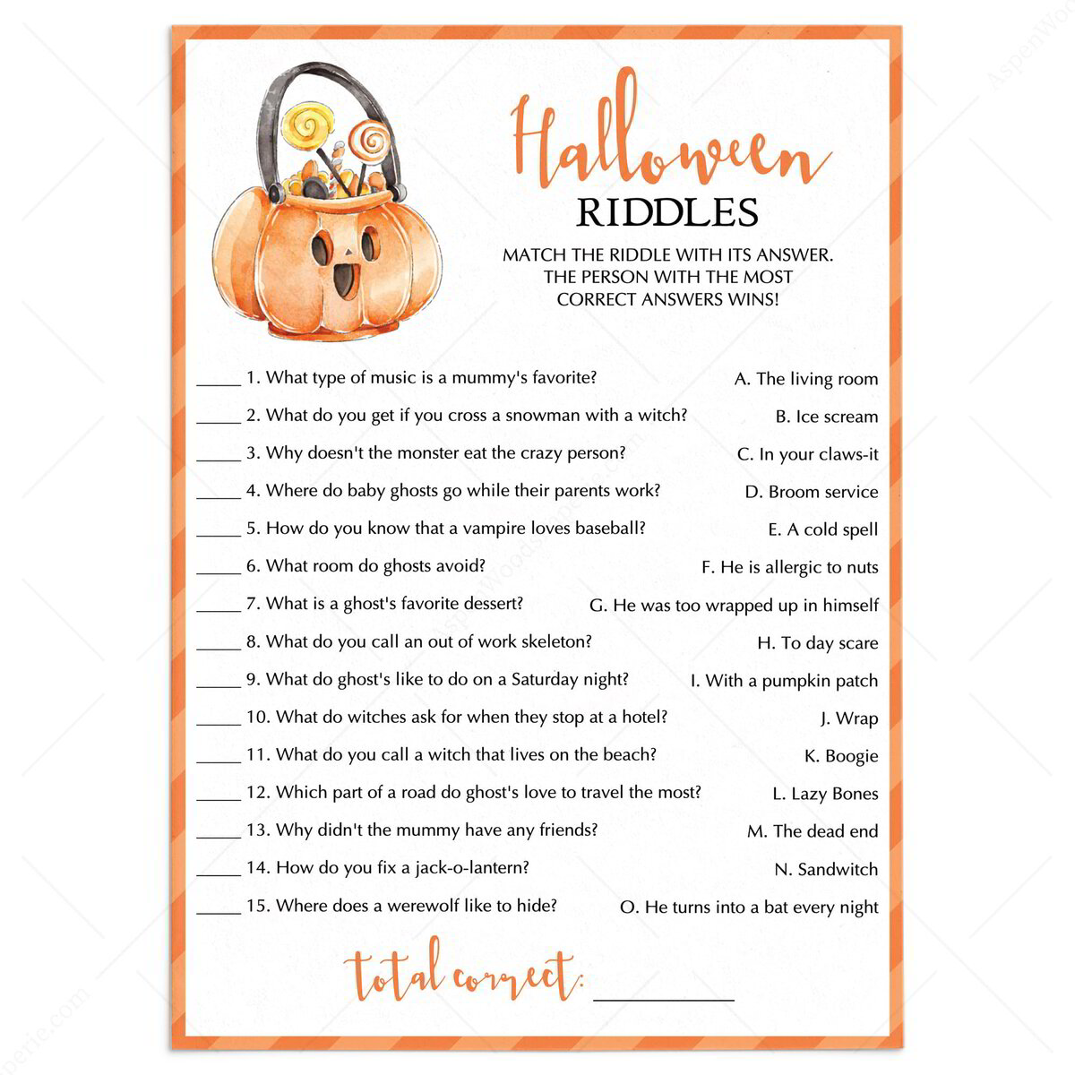Riddle Me This | Easy Halloween Party Games for Adults and Kids