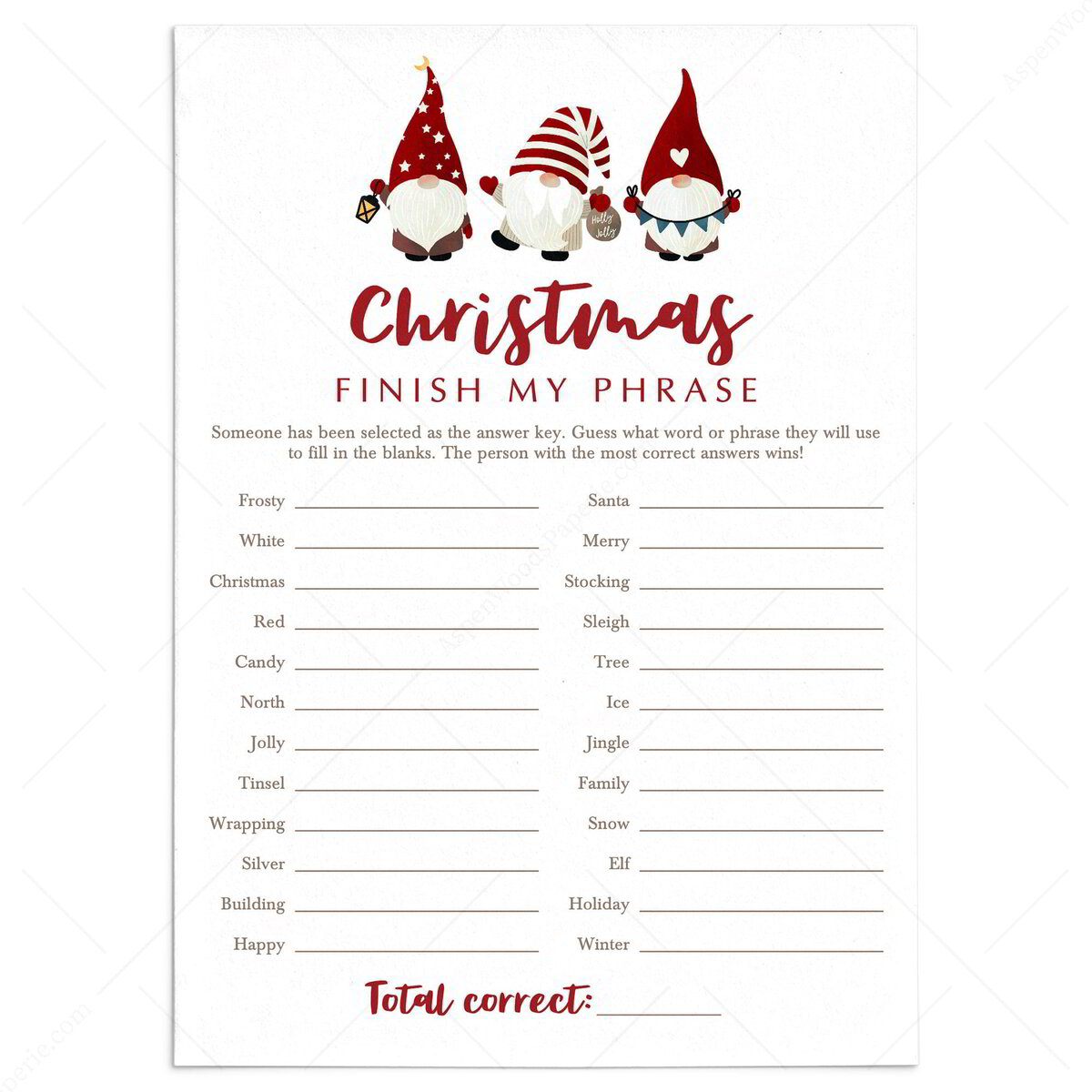 Finish My Christmas Phase Game for Kids and Adults | Download Now