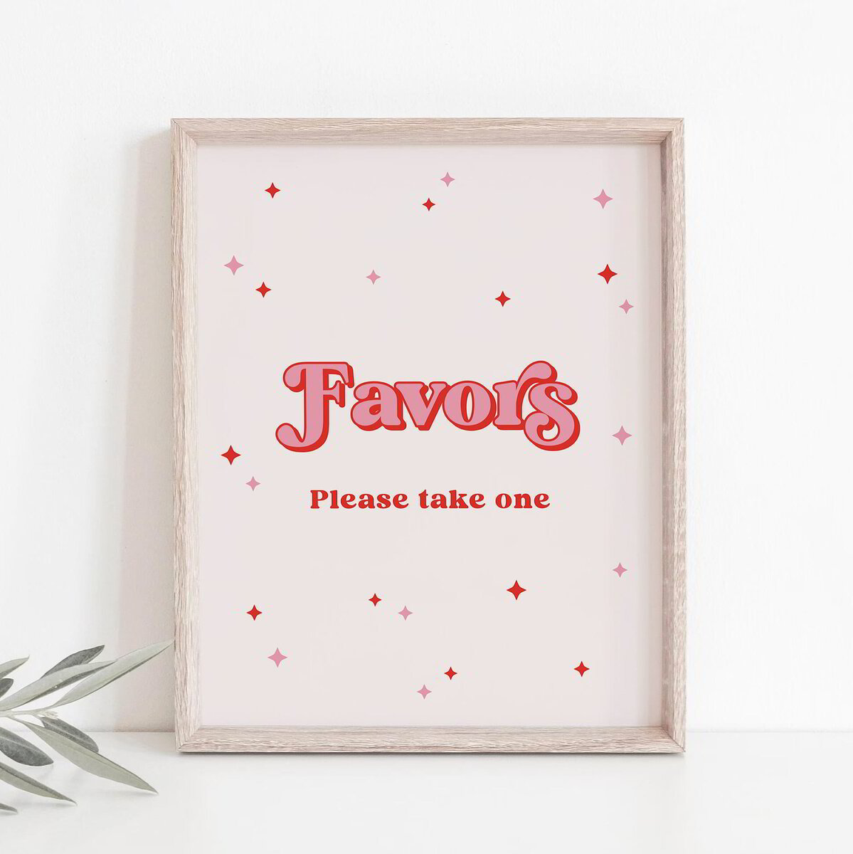 Vintage Theme Party Favors Sign Printable | Please Take One