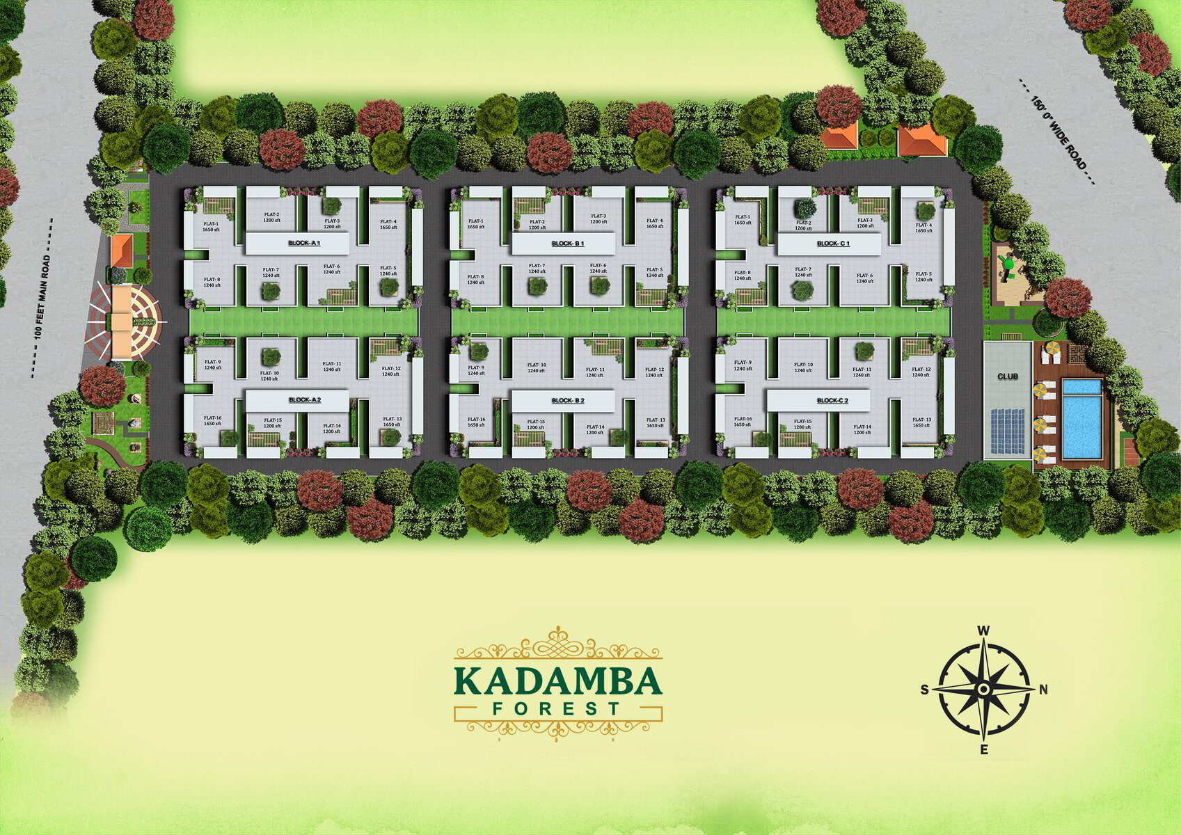 Kadamba Forest - Uber Luxurious 2 & 3 BHK Apartments @ Shamshabad - Tukkuguda