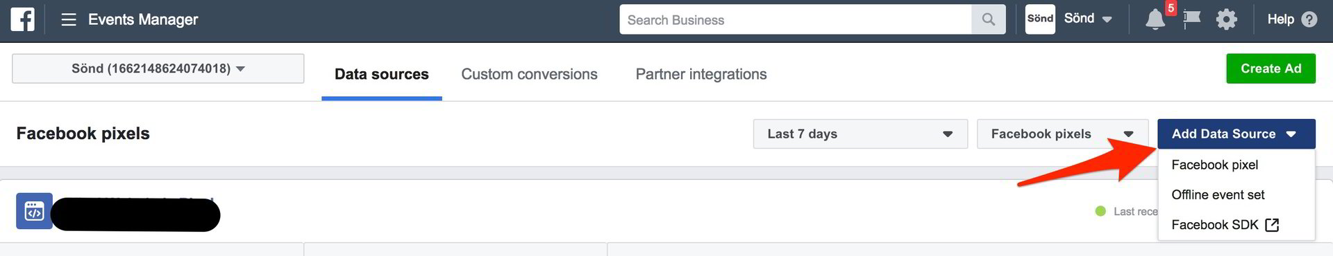 Setting up Facebook Pixel