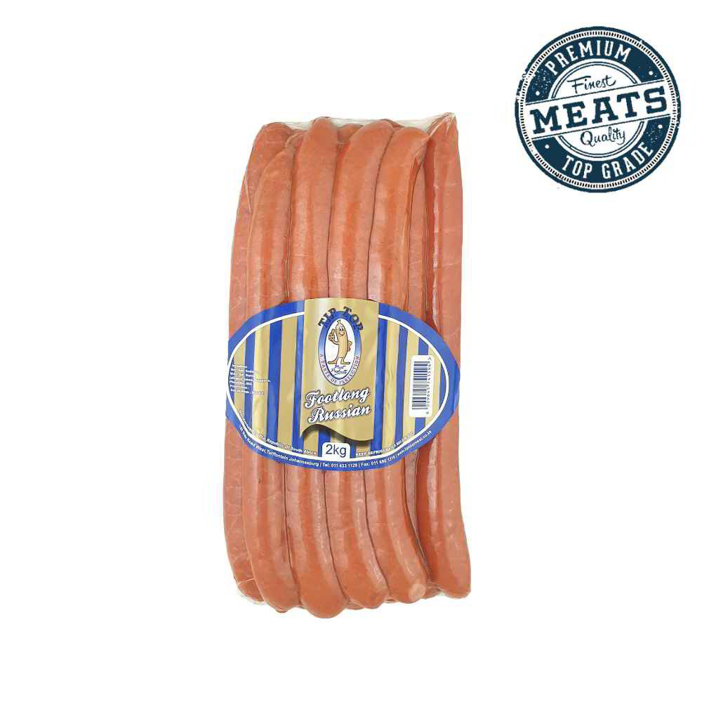Footlong Russian 2kg - Tip Top Meats Online Store