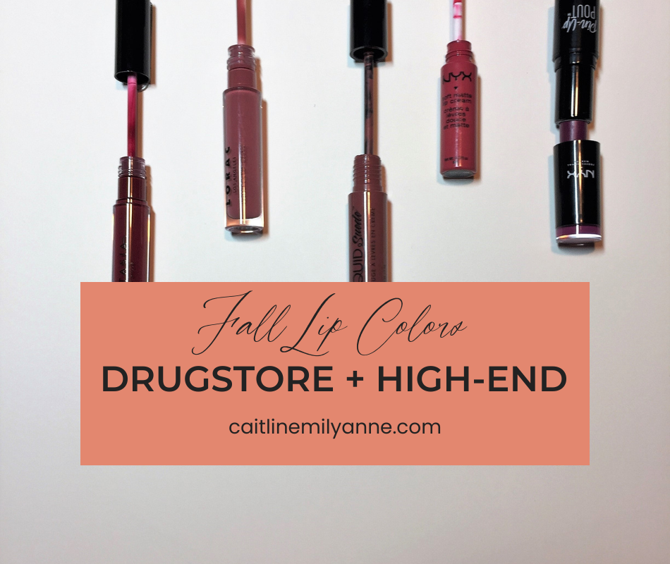 Fall Lip Colors - Drugstore + High-End